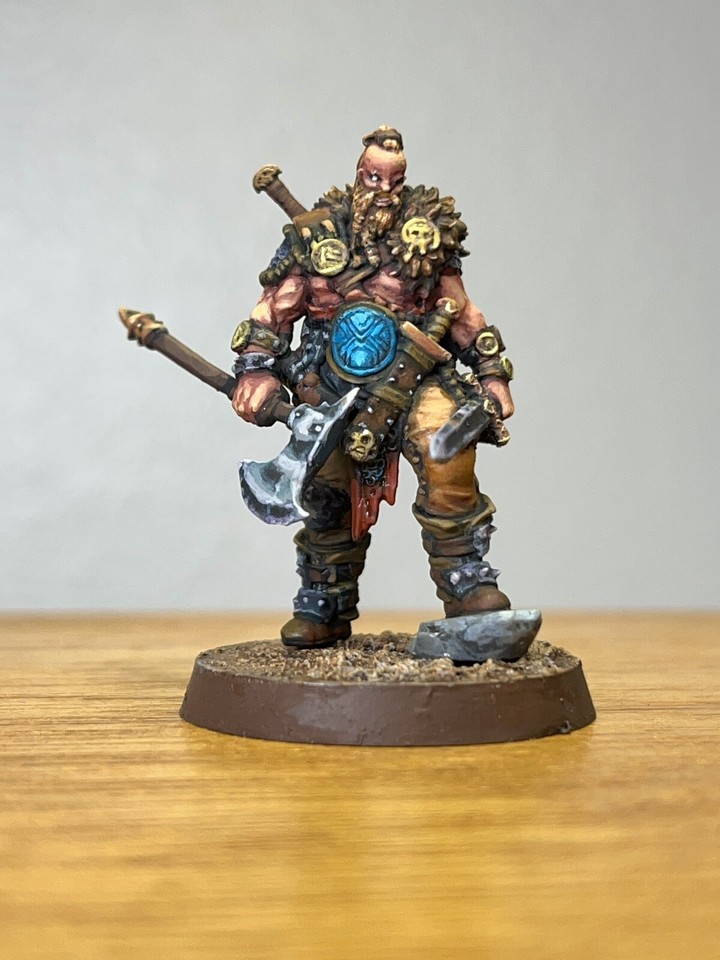Painted Fighter Barbarian Painted D&D Miniature, Painted Pathfinder | eBay