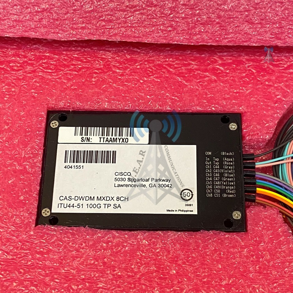 Cisco, 4041551, CAS-DWDM, MXDX, 8CH ITU44-51, 100G *RH011821 | eBay