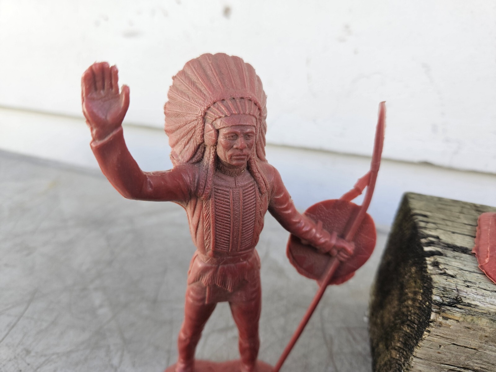 vtg 6" Louis Marx Plastic Figures lot 1964 Playset Cowboys Indians ...