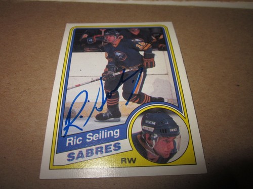 RIC SEILING SIGNED AUTOGRAPHED 1984 OPC O-PEE-CHEE CARD # 31 SABRES | eBay