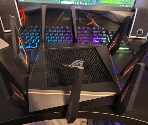 ASUS ROG Rapture GT-AX11000 Tri Band Gigabit Wireless Router WiFi 6 ...