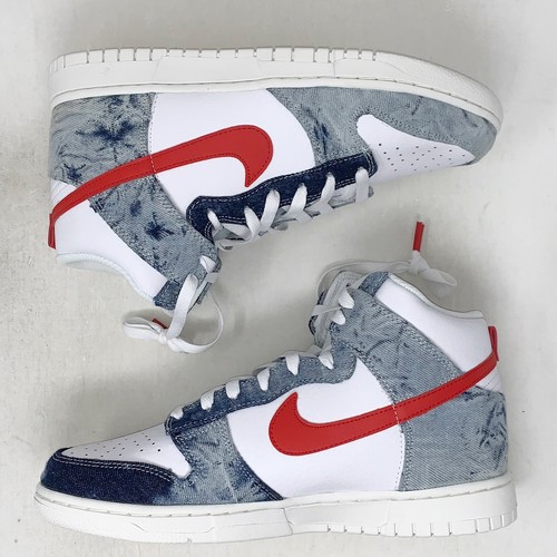 Nike Dunk High 'Washed Denim' Blue Sneaker, Size 7.5 BNIB DV2181-900 | eBay