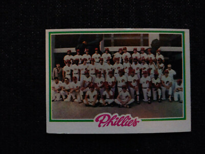 1978 Topps #381 Philadelphia Phillies Team | eBay