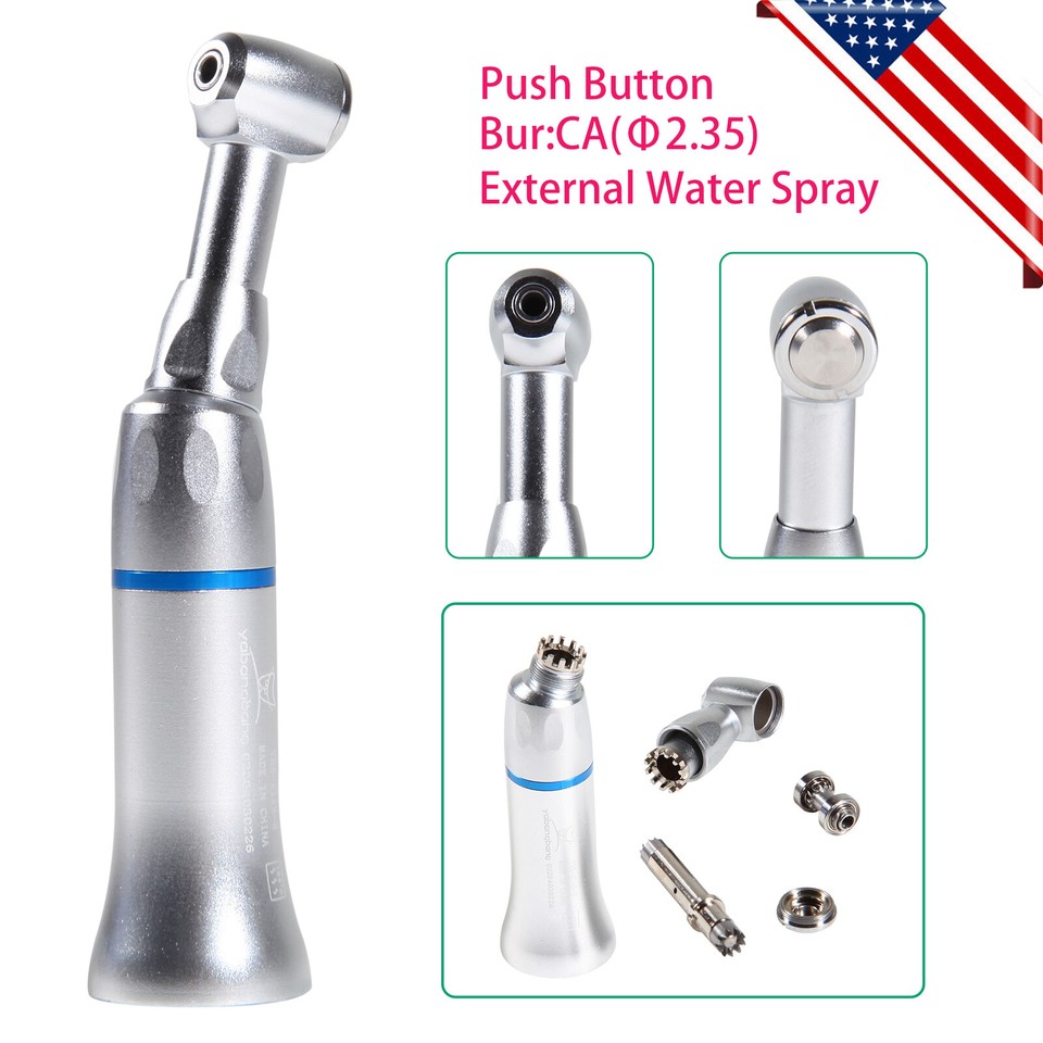 NEW Dental High Low Speed Handpeice Contra Angle Straight Air Motor 4H ...