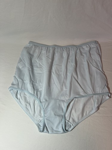 Vintage Silky Shiny Pale Blue Softer Silk Size 10 100% Nylon Brief ...