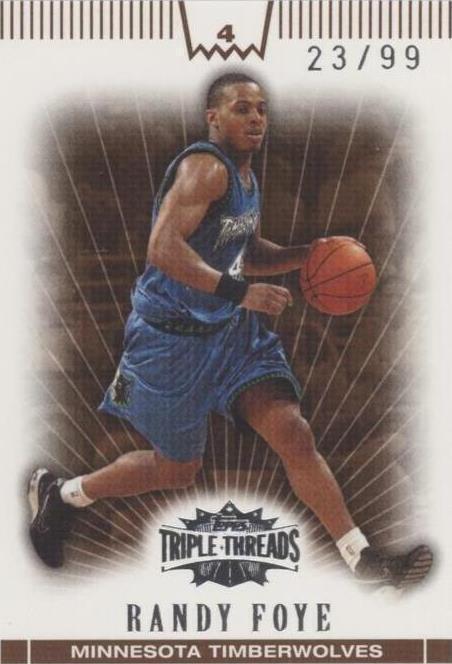 2007-08 Topps Triple Threads - Randy Foye #62 Sepia /99 for sale online ...