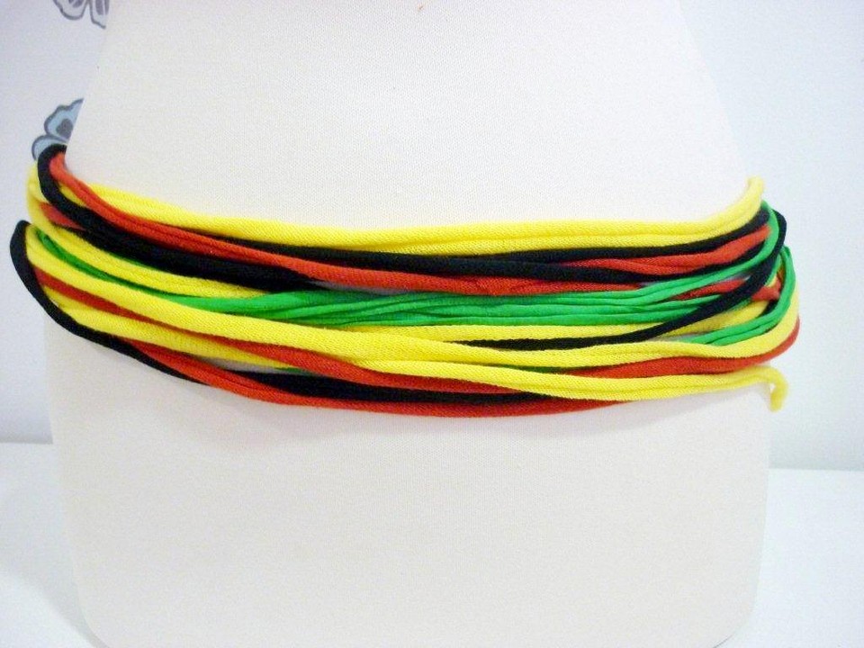 Rastafarian Jamaican Headband Headscarf Reggae Mens Head Wap Dreadlock ...