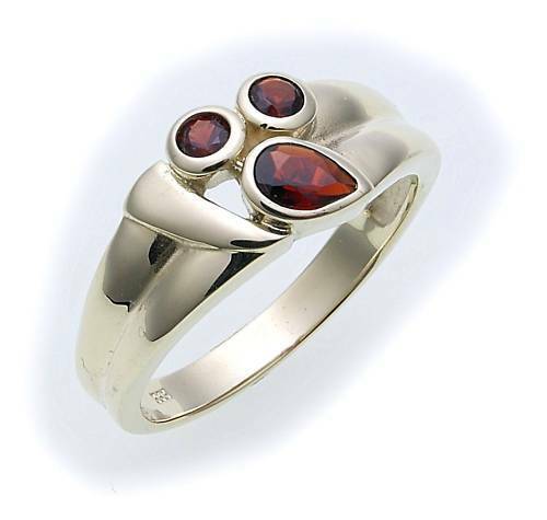 Women's Ring M.Granat IN Gold 333 Garnet Ring Yellow Gold Quality 8078 ...