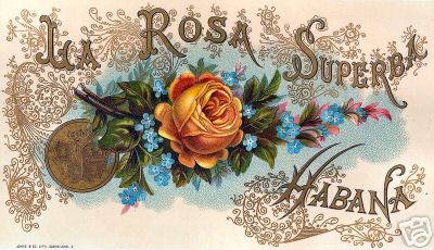 La Rosa Vintage Cigar Label Print | eBay