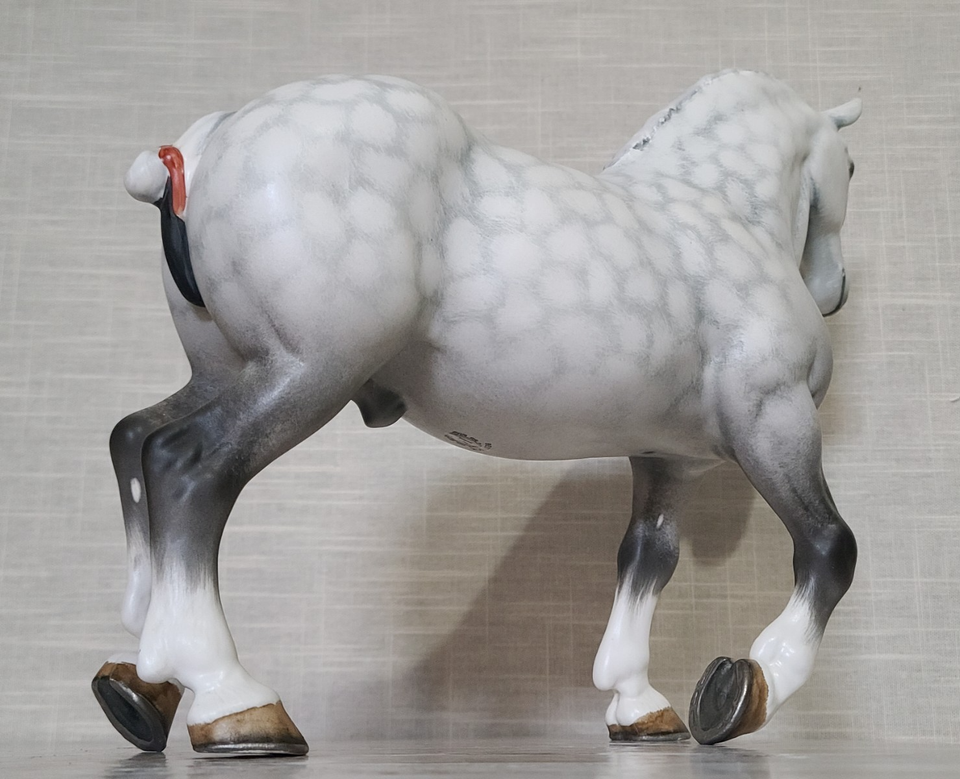 Beswick Large Dappled Grey Matt Percheron Horse (Missing Harness) No ...