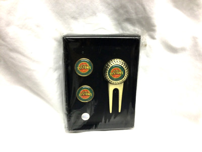 NBA Detroit Pistons Golf Divot Tool Ball Marker Combo Set NEW 1990s ...