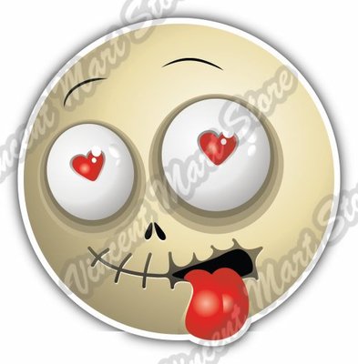 Voodoo Macumba Smiley Emotions Love Corpse Car Bumper Vinyl Sticker ...