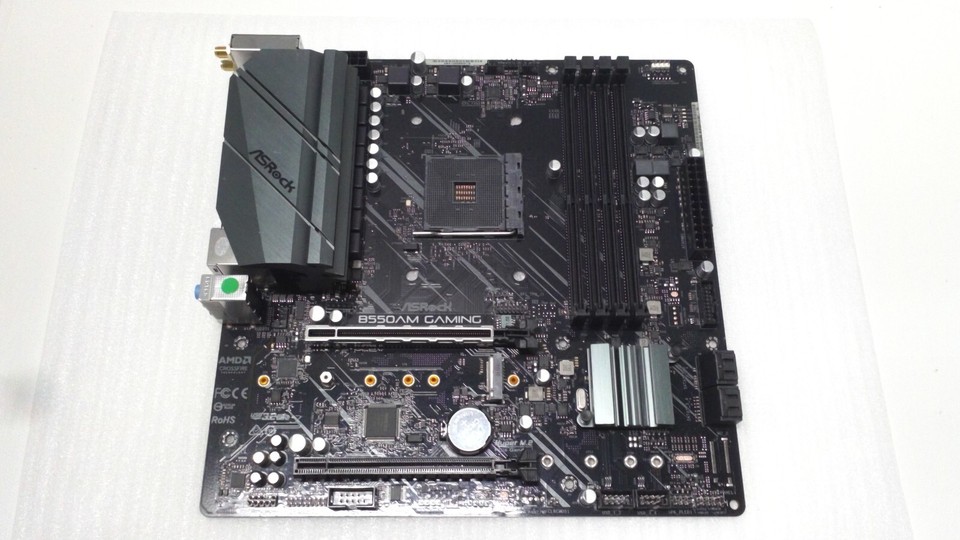 ASRock B550AM Gaming Micro ATX Motherboard AMD Socket AM4 DDR4 HDMI ...