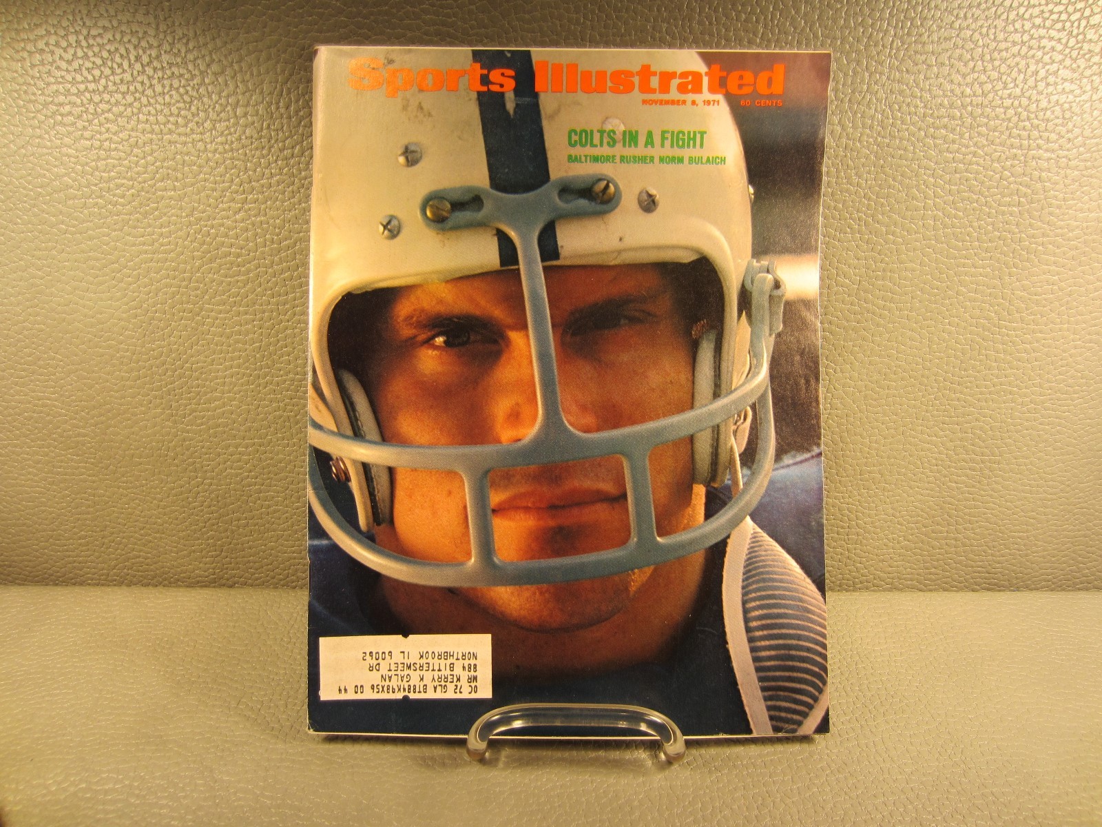 Vintage Sports Illustrated November 8, 1971 Baltimore Colt's Norm ...