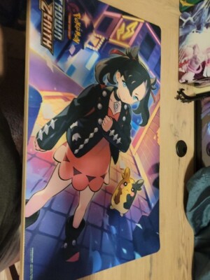 Pokémon TCG Crown Zenith Premium Playmat Marnie & Morpeko New | eBay