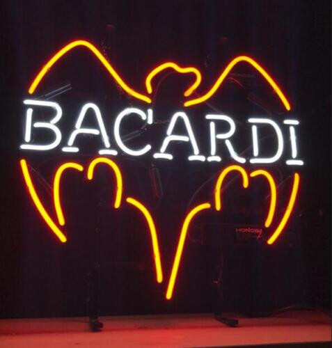 Bacardi Rum Whisky Batman Beer Neon Sign For Home Bar Pub Club Wall ...