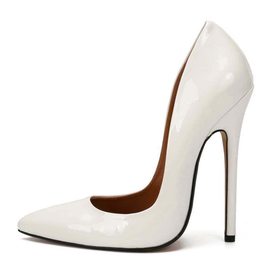Men's Pumps High Heels Patent Leather Drag Queen Crossdresser Trans ...