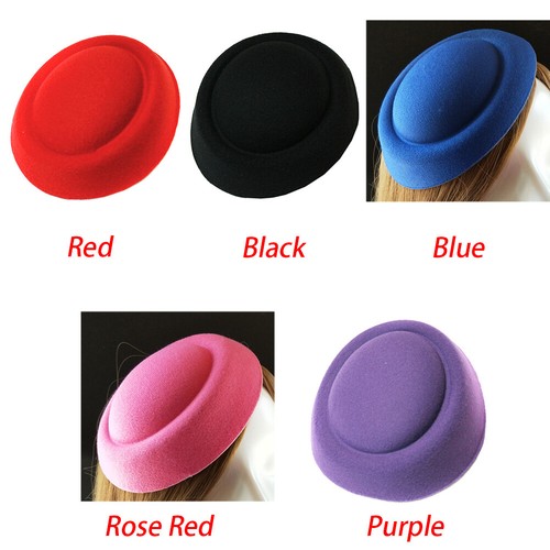 Hair Accessories Pillbox Hat Felt Fascinator Base Retro DIY Craft Party ...