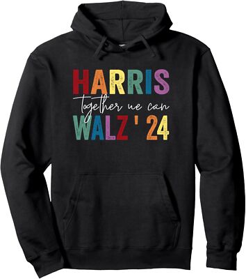 Harris Walz Together We Can Election LGBT Pride Unisex Hooded ...