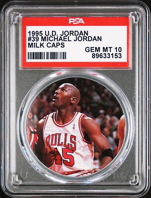 1995 UD Upper Deck Michael Jordan PSA 10 #39 Milk Cap New Case Bulls MJ ...