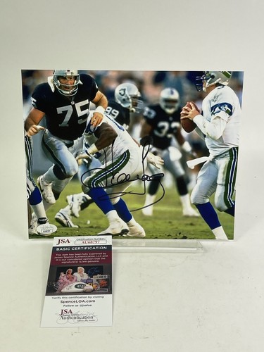 Howie Long Autographed/Signed Oakland Raiders 8x10 Photo JSA Certified ...