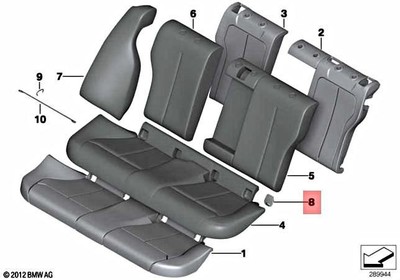 Genuine OEM BMW F20 F21 F30 F31 Rear Seat Beige Isofix Mount Cover ...