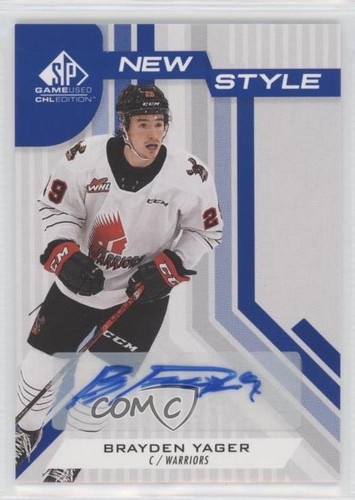2021-22 Upper Deck SP Game Used CHL Edition New Style Blue Brayden ...