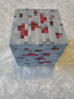 MINECRAFT REDSTONE ORE BLOCK NIGHTLIGHT Touch Cube Light Up Lamp Works ...