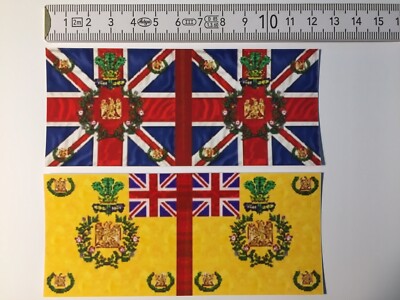 1310) 2x 54mm 1/32 Scale Napoleonic British Flags South Essex Sharpe’s ...