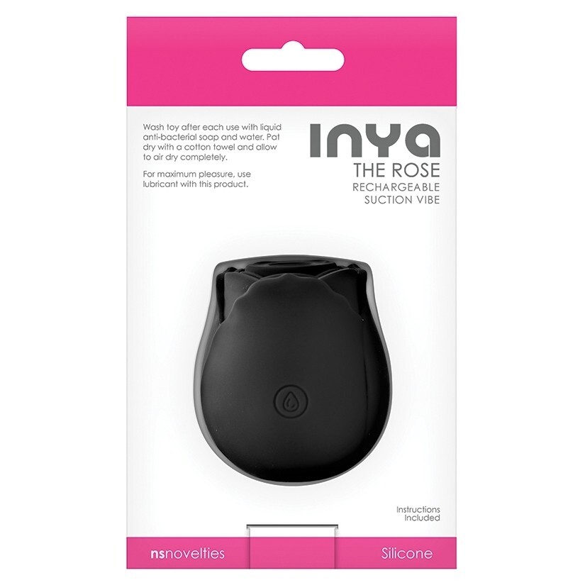 THE ROSE- Black-Vibrator-Clit-Stimulate-Women-G-spot-Massage Inya ...