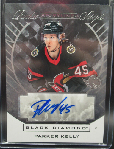 2021-22 UD Black Diamond Parker Kelly Rookie Sparkling Scripts Auto ...