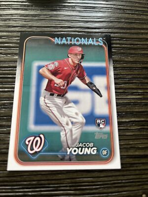 2024 Topps Series 2 Rookie Card 397 Jacob Young, Washington Nationals ...