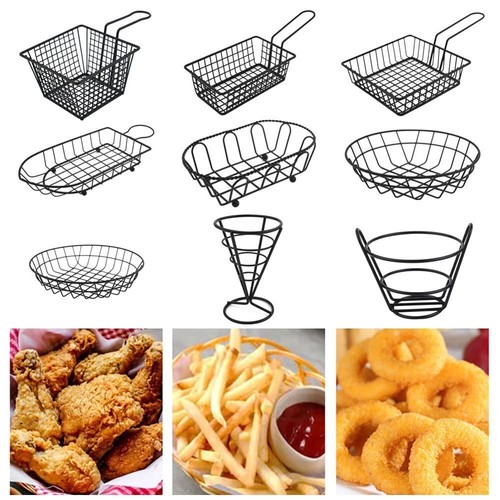 1Pcs with Handle Fryers Basket Home BBQ Kitchen Tool French Fries ...