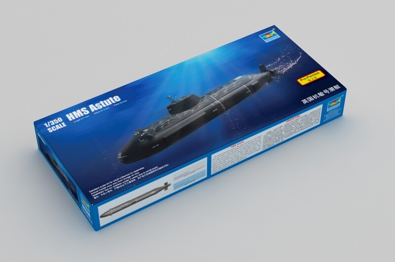 Trumpeter 04598 1/350 Royal Navy Nuclear Submarine HMS Astute model kit ...