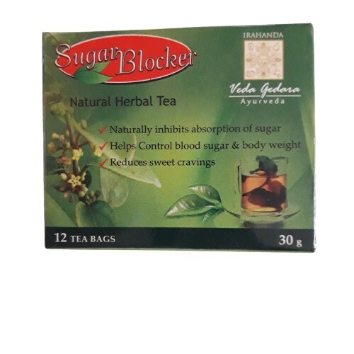 Ayurveda Sugar Blocker Tea Pure Ceylon Natural Organic Herbal Drink 30g ...