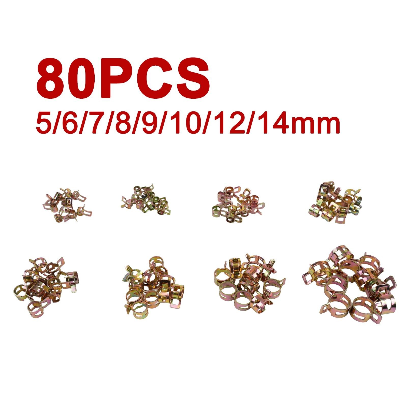 Heavy Duty and Durable Automotive Spring Clip Clamp Kit 80 pcs ...