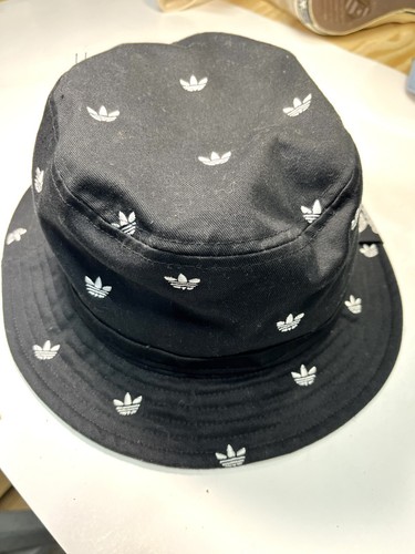 adidas Trefoil Embroidered Bucket Hat Cap Black Adult Size OSFM | eBay