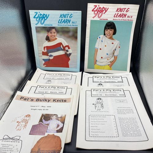 Bulky Machine Knitting Patterns Lot of 7 New letters Books Chunky ...