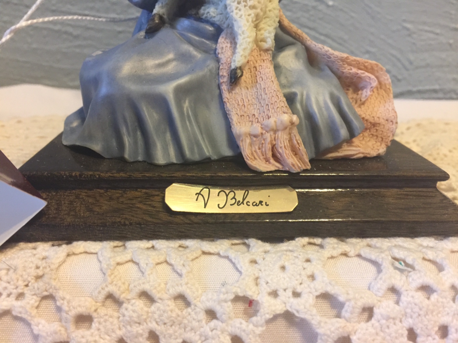 RaRe DEAR Girl with lamb Sculpture by A.Belcari made in Italy | eBay