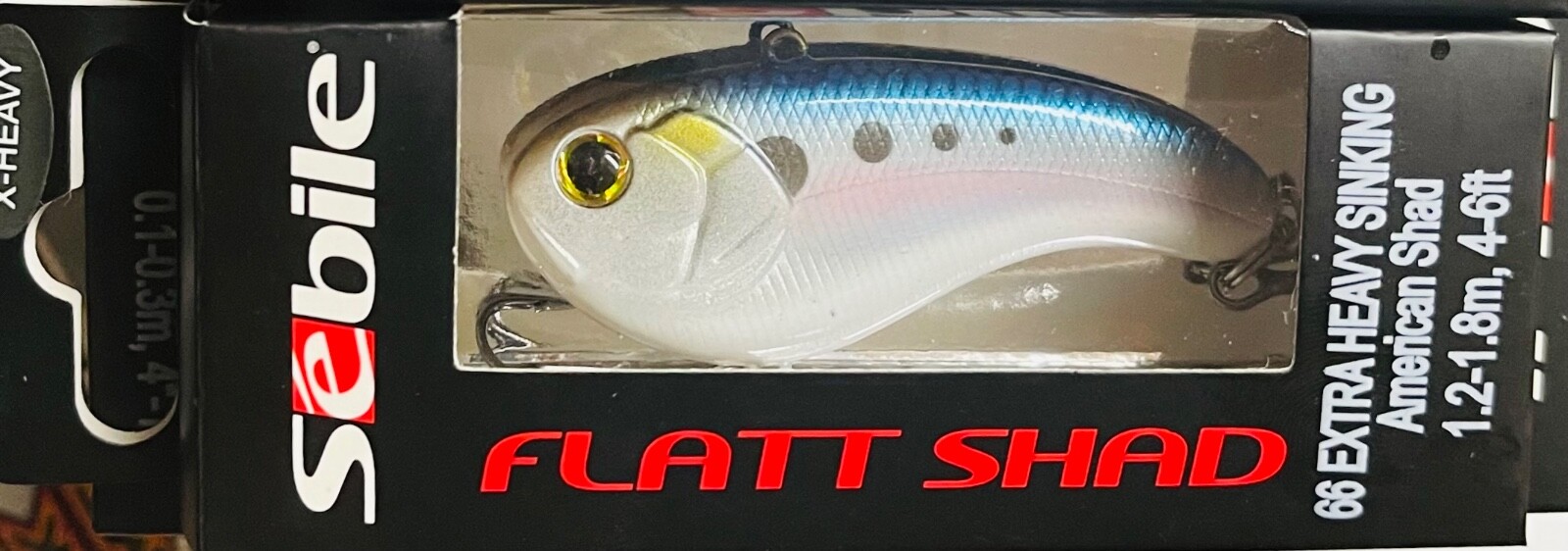 Sebile Flatt Shad 66 XH Silent 3/4 oz Sinking Lipless Crankbait ...
