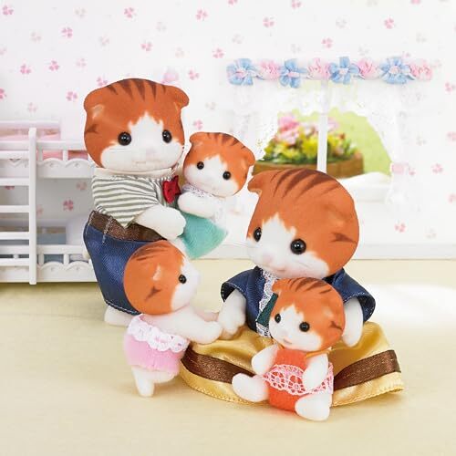 Epoch Sylvanian Families Maple Cat Family Doll Calico Critters | eBay