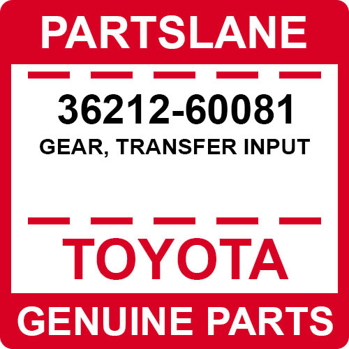 36212-60081 OEM Genuine Toyota Gear Transfer 3621260081 for sale online ...