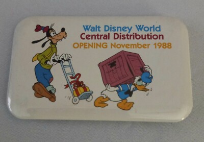 Vtg. Walt Disney World Central Distribution Open Nov. 88 Commemerative ...