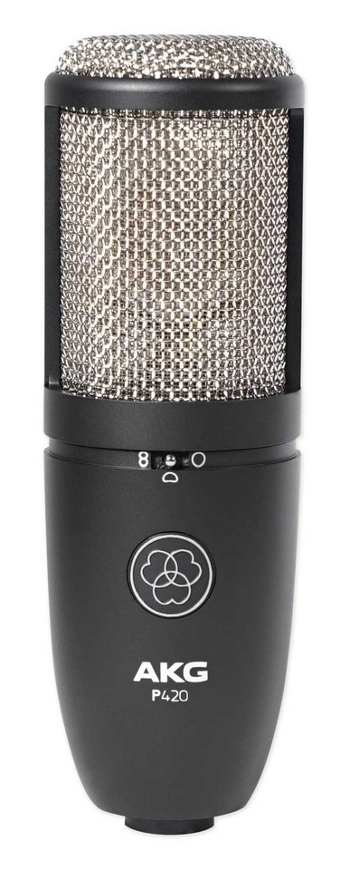 AKG P420 Studio Condenser Recording Podcasting Microphone Mic+Case ...