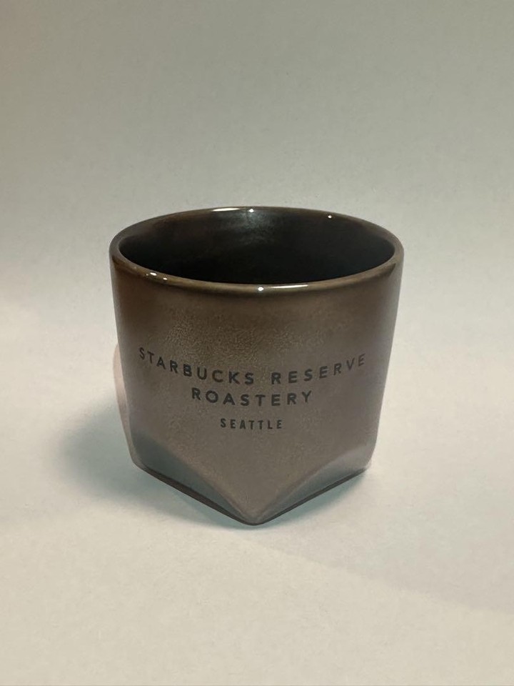 Starbucks Reserve Roastery SEATTLE Brown Polygon Mug 89ml Ceramic Cup ...