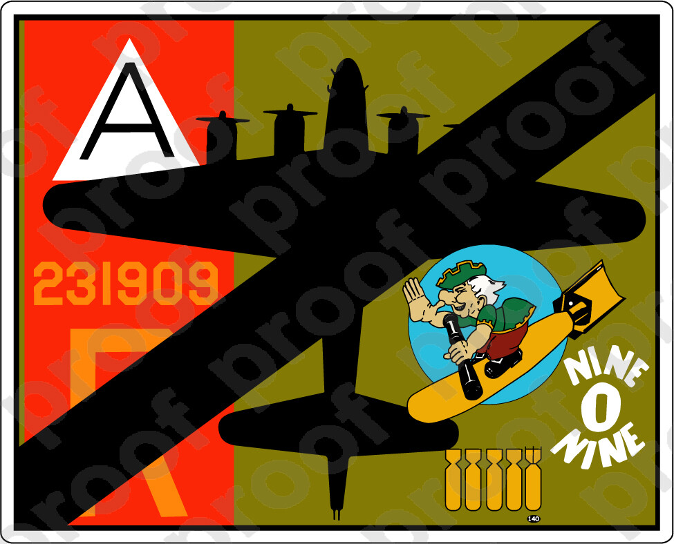 STICKER AIRCRAFT NOSE ART NINE O NINE DOWN | eBay