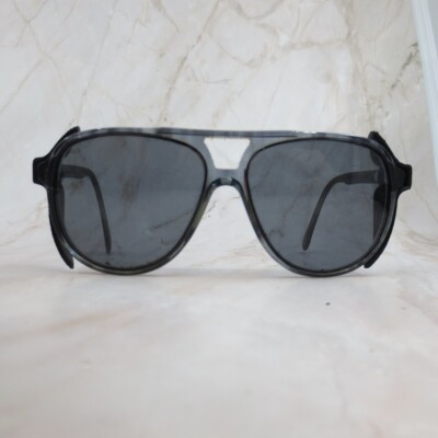 Ao Safety Sunglasses Frame 0C850 Z87 Men's Gray Black Full Rim Aviator ...