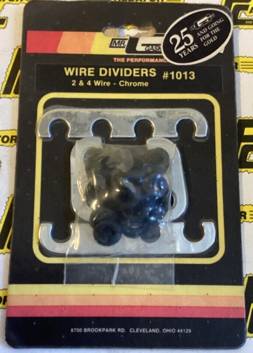 NOS Mr.Gasket Chrome Wire Dividers 2 & 4 Wire Model #1013 - Fast ...