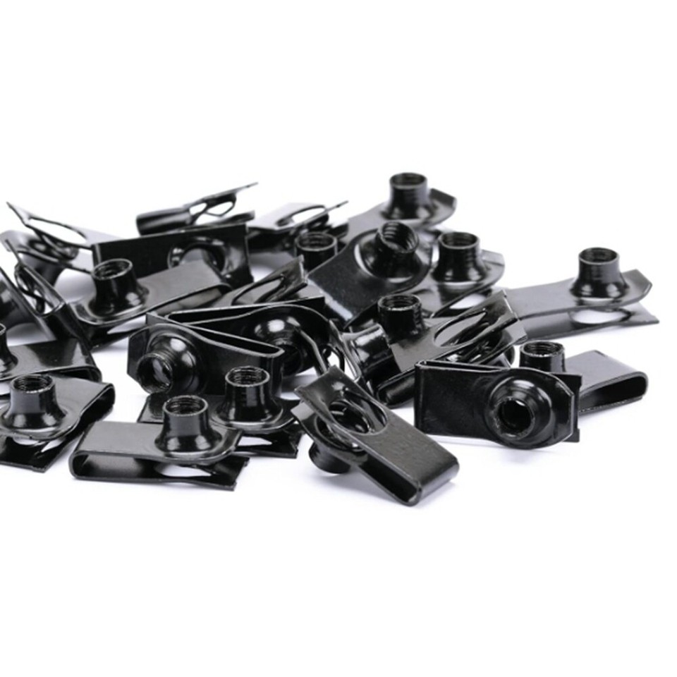 10pcs Extruded U Nuts Screw Bumper Extruded U Nut Spring Panel Clips ...