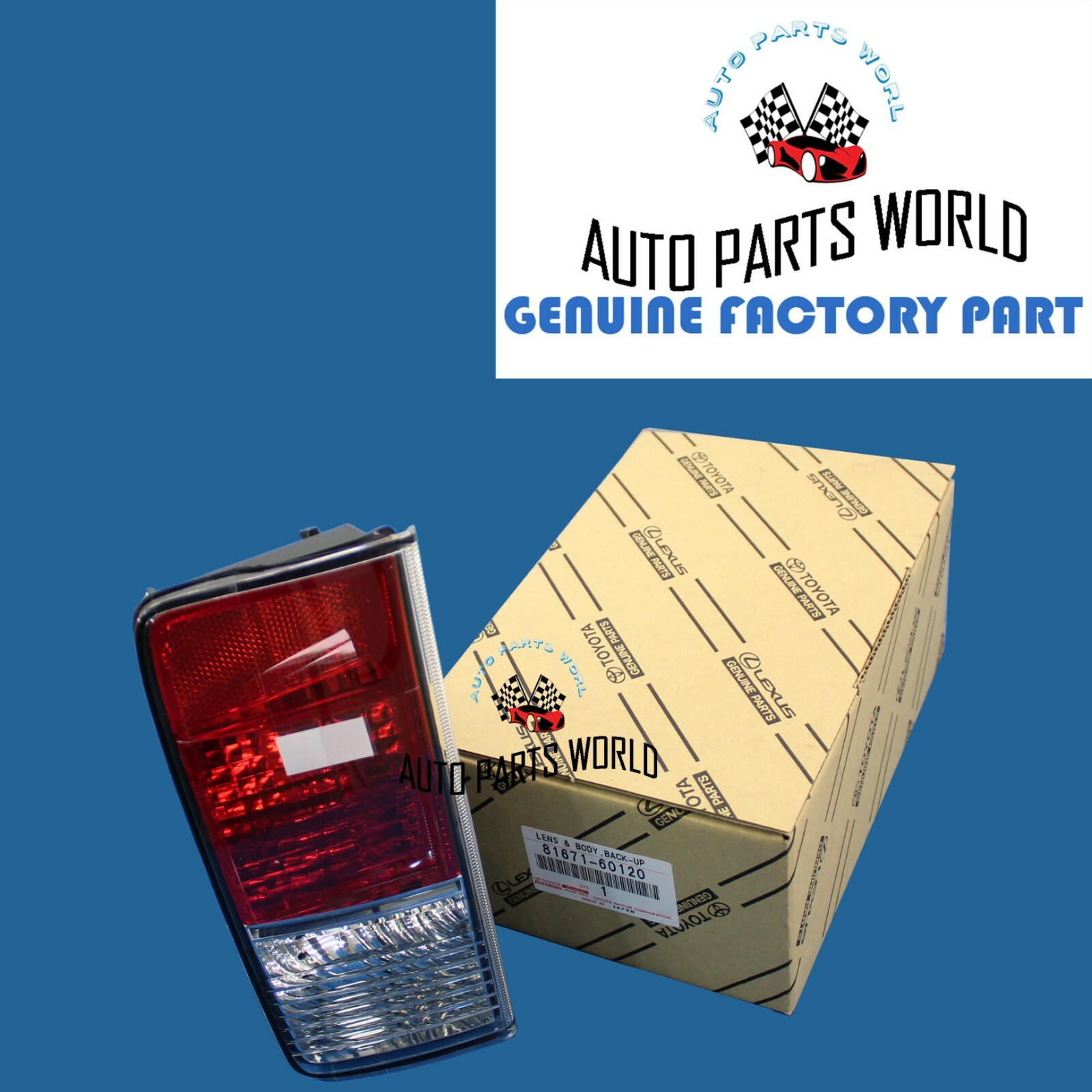 GENUINE LEXUS 10-13 GX460 RIGHT PASSENGER BACKUP LAMP LENS & BODY 81671 ...
